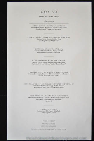 The Per Se Experience: Saturday Afternoon Lunch in New York with three ...