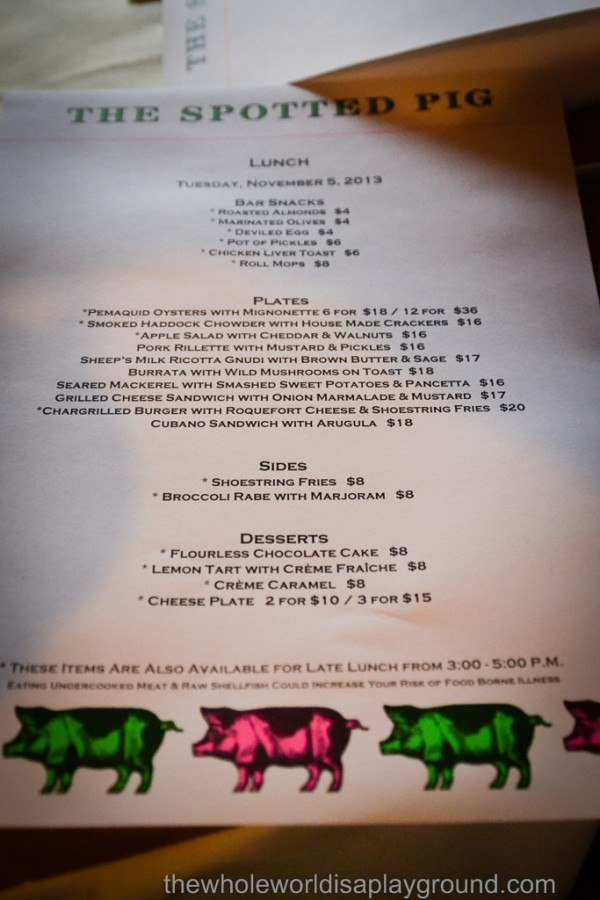 The Spotted Pig: West Village gastropub fun in New York City! | The ...