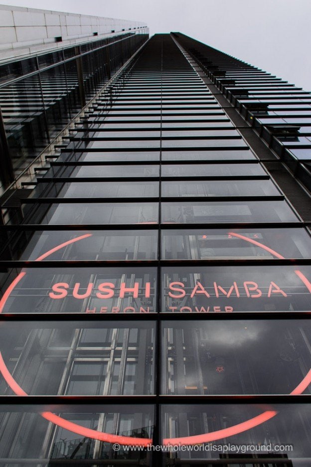 Sushi Samba, London: Sushi and Cocktails in the London sky! | The Whole ...
