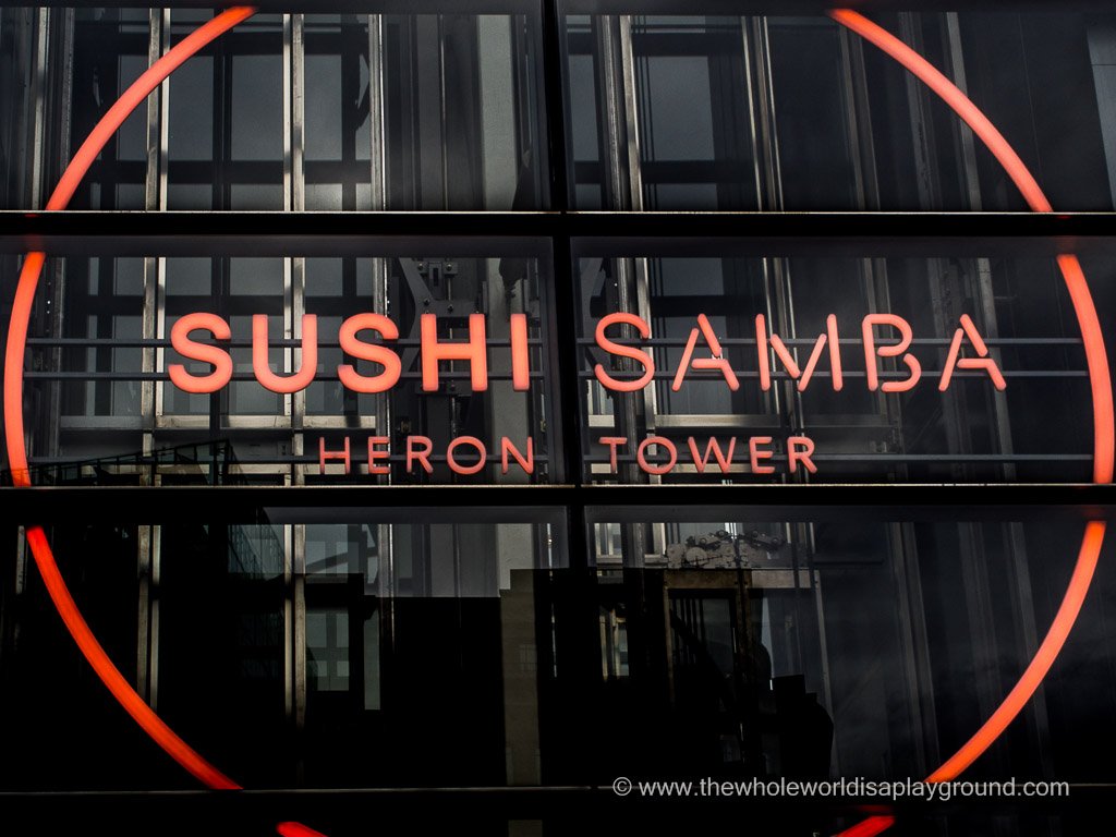 Sushi Samba, London: Sushi and Cocktails in the London sky! | The Whole ...