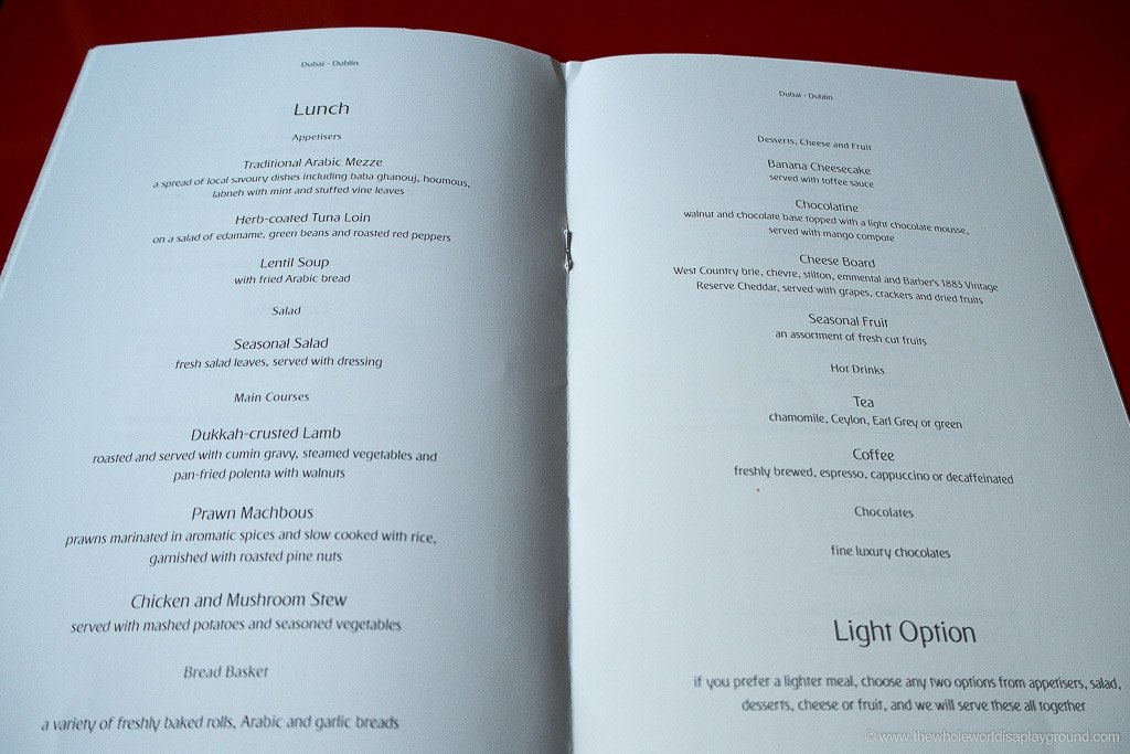 Emirates Business Class Menu Emirates First Class Lounge Dubai