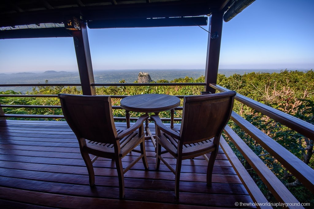 Popa Mountain Resort, Mount Popa, Myanmar: a room with the best view in ...