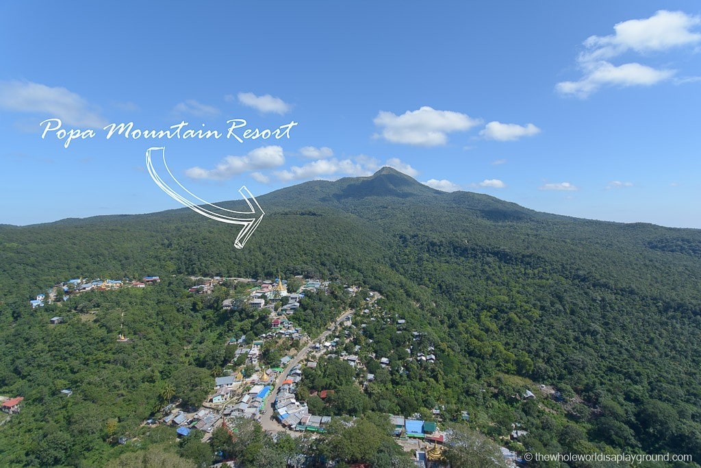 Popa Mountain Resort, Mount Popa, Myanmar: a room with the best view in ...