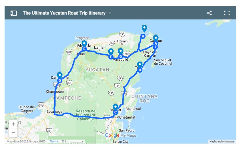 Yucatan Road Trip: Ultimate Itinerary (2022) | The Whole World Is A Playground
